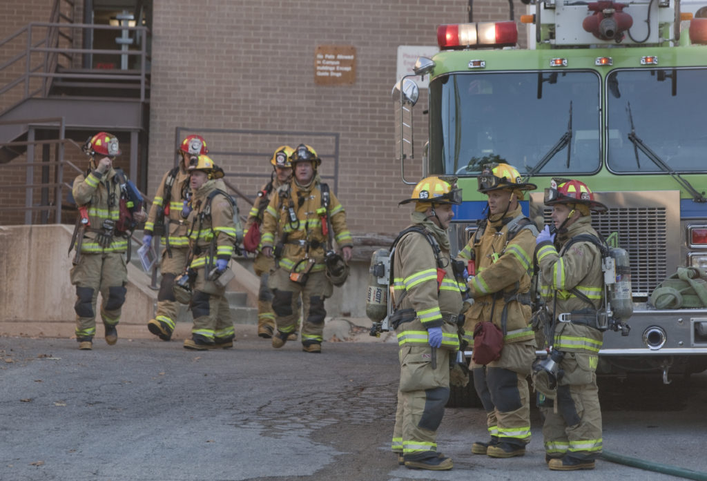 Fire crews secure potentially hazardous materials at KU’s Haworth Hall ...